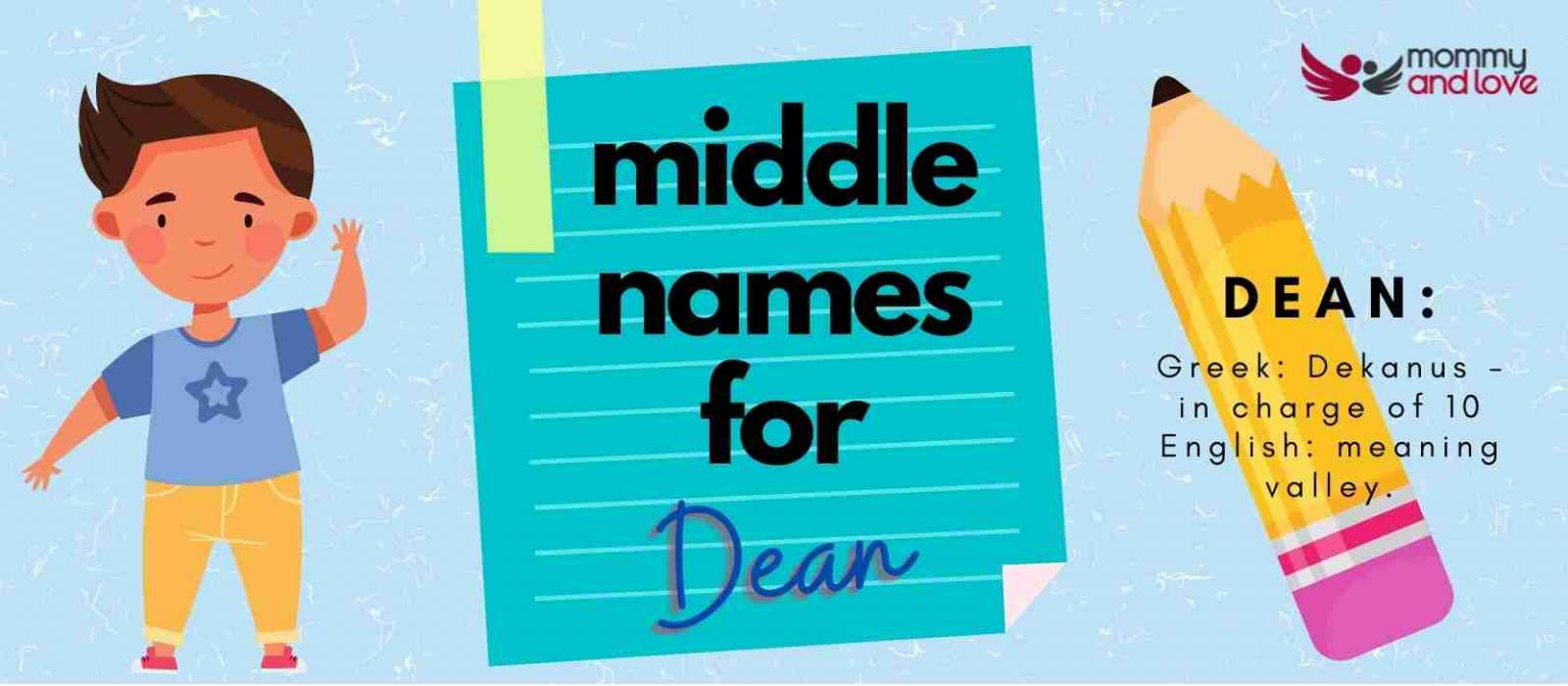 Amazing Middle Names for Dean - Mommy and Love