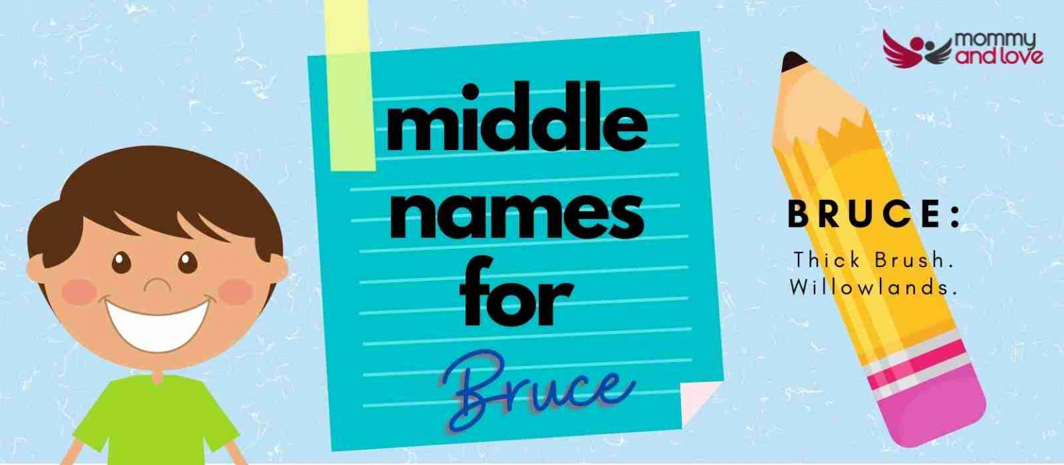 99+ Contemporary & Traditional Middle Names for Bruce - Mommy and Love