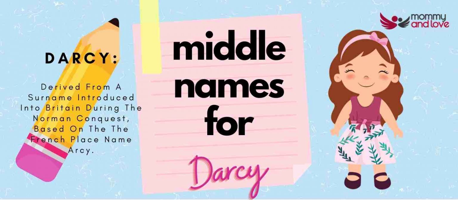 Middle Names for Darcy: 121 Cute Names - Mommy and Love