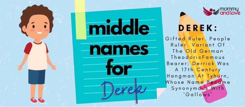 101 Perfect Middle Names for Derek - Mommy and Love