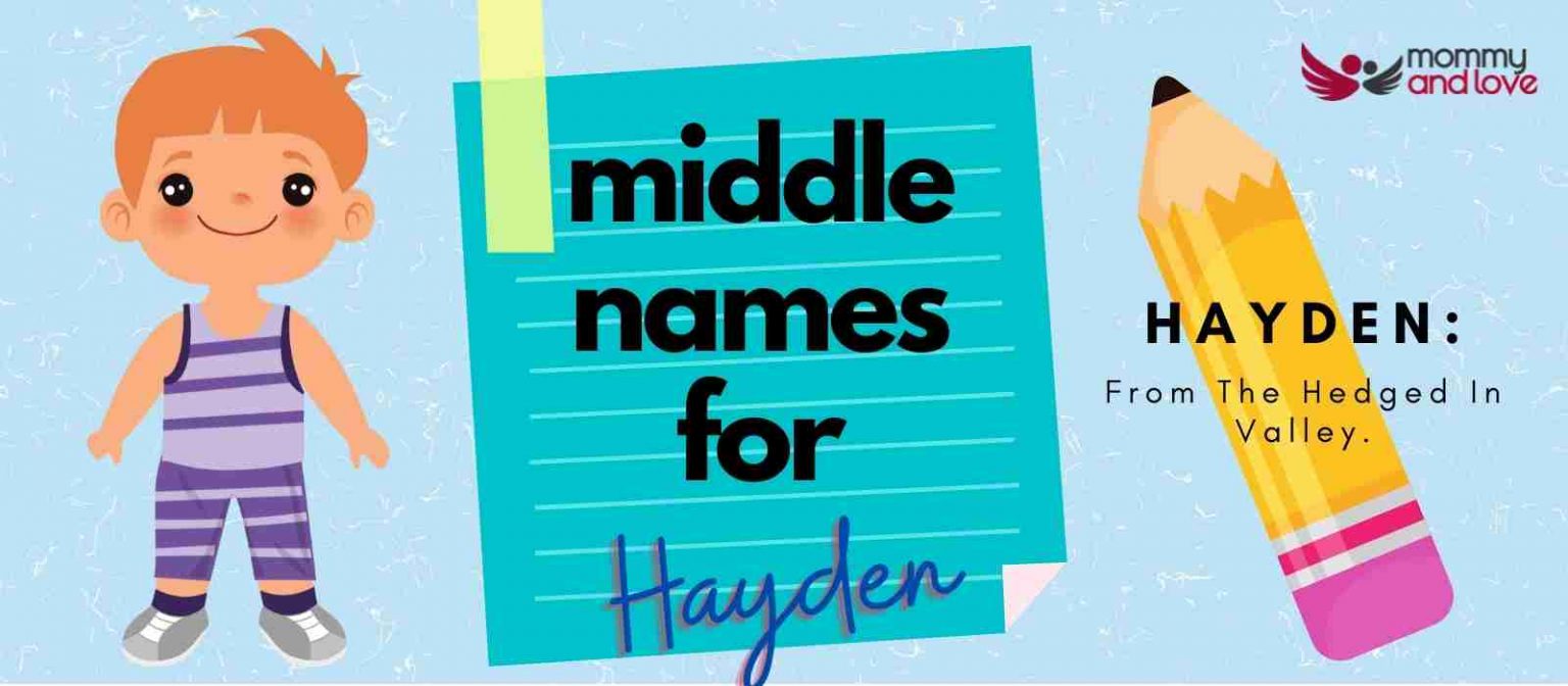 101 Awesome Middle Names for Hayden - Mommy and Love
