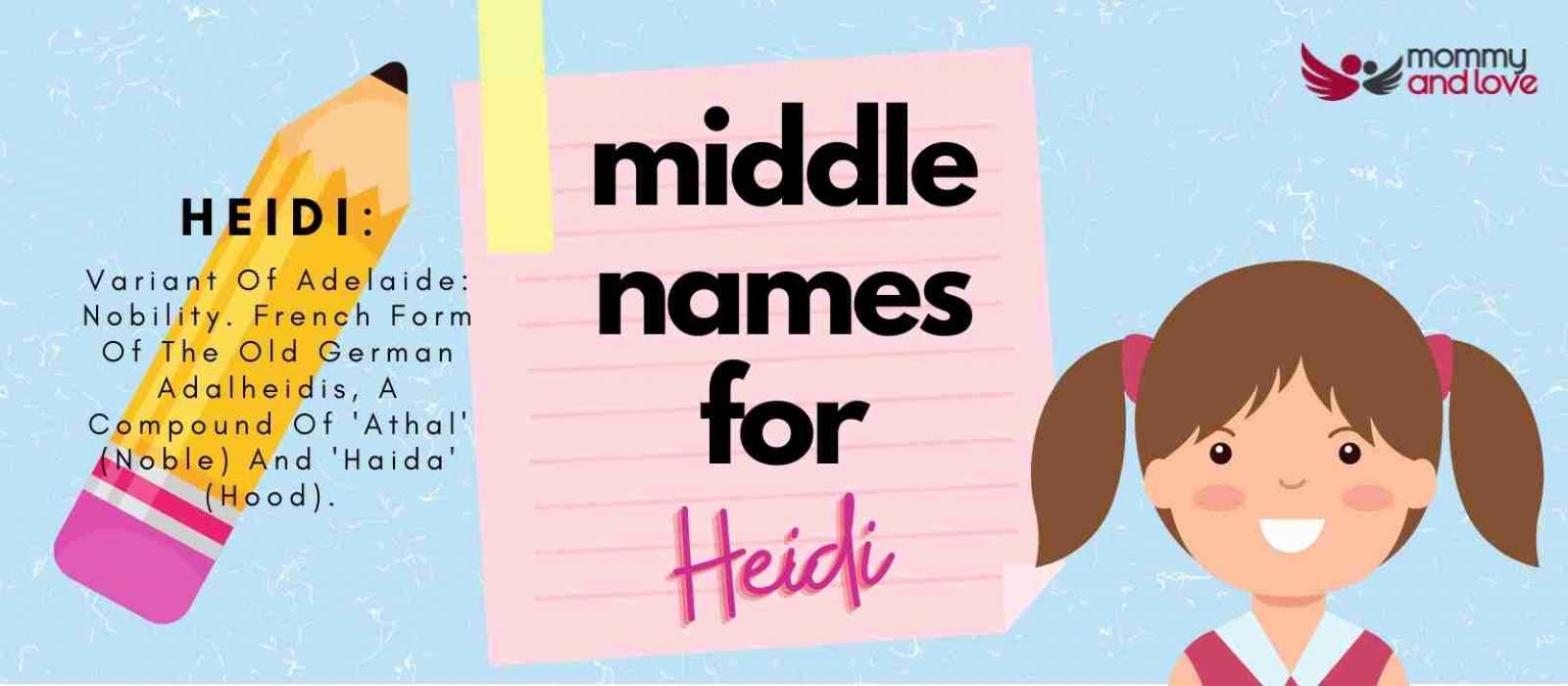 99 Attractive Middle Names for Heidi - Mommy and Love