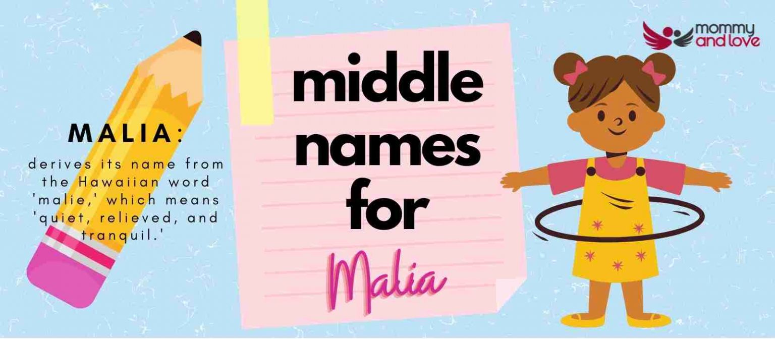 Middle Names for Malia: 105 Beautiful Companions to Adore - Mommy and Love