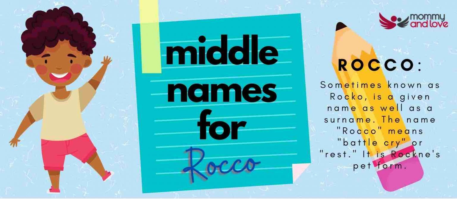 Middle Names for Rocco: 113 Marvelous Choices to Consider - Mommy and Love